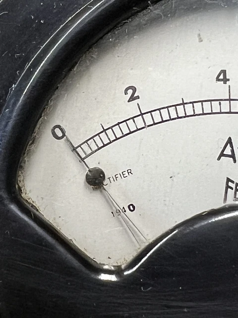 WW2 RAF AIR ministry aircraft cockpit instruments , Volt Meter Ferranti ...