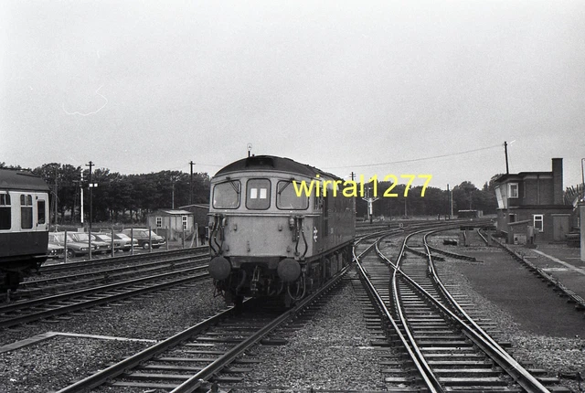 ORIGINAL RAILWAY PHOTOGRAPHIC negative Class 33 33110 at Weymouth £3.50 ...