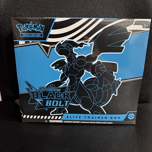 POKÉMON TCG BLACK Bolt Elite Trainer Box (ETB) New & Sealed (SLIGHT RIP ...