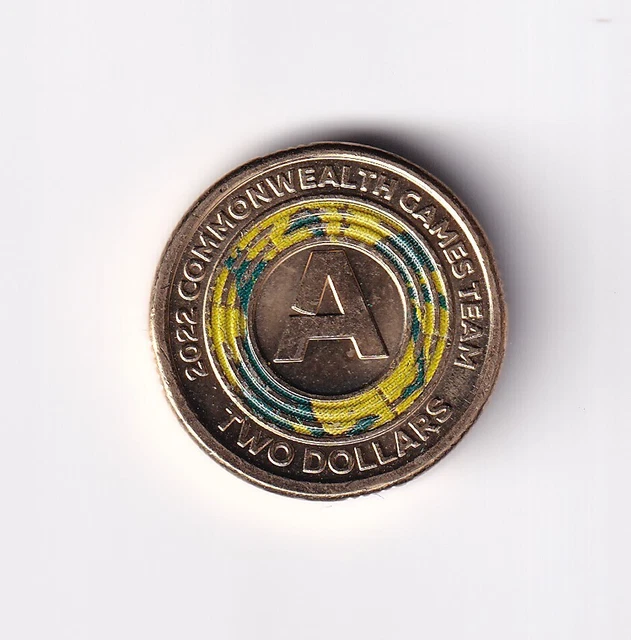 AUSTRALIA: 2022 COMMONWEALTH Games Team Letter 'A' Circulated Coin ...