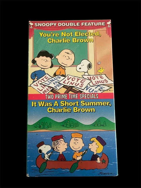 SNOOPY DOUBLE FEATURE VHS You’re Not Elected Charlie Brown It Was A ...