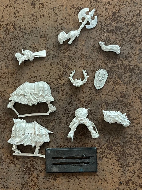 COD. 1553. WARHAMMER fantasy chaos, Chaos lord on steed Vintage metal ...