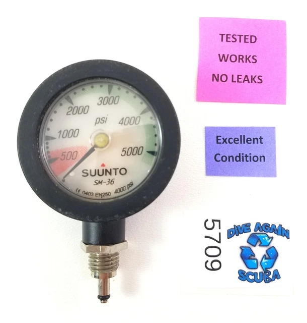 SUUNTO SM-36 2IN 5000 PSI SPG Submersible Pressure Gauge Scuba Dive 2 ...