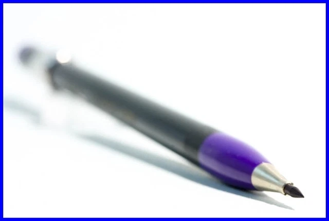 LILA SCHWARZ 1.8 mm HAACK Bleistift mit Schiebe-Mechanik / purple mech ...