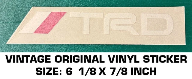 TOYOTA RACING DEVELOPMENT - Vintage Original Vinyl Decal Sticker ...