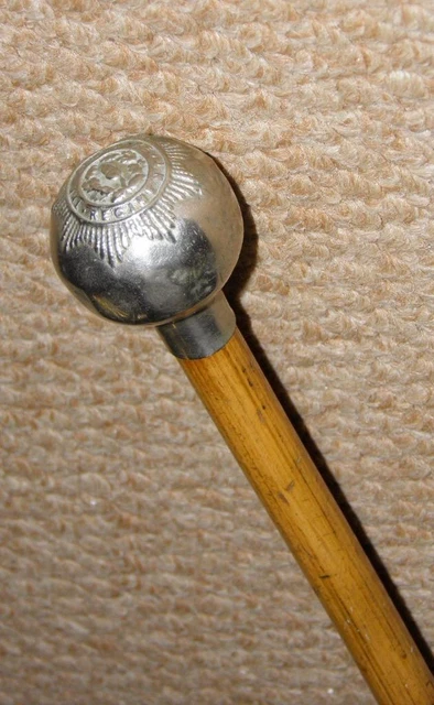 WW1 MILITARY BAMBOO 'The Cheshire Regiment' Swagger Stick - Silver Ball ...