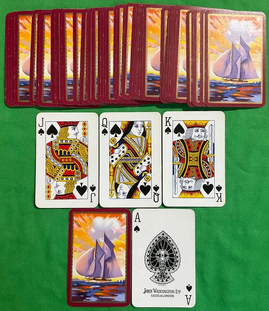 OLD VINTAGE ART Deco ** SAILING RACE YACHT BOAT SHIP ** Picture Playing ...