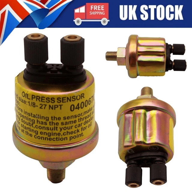 ENGINE OIL PRESSURE Sensor Gauge Sender Switch Sending Unit 1/8 NPT 0-150 Psi £10.26 - PicClick UK