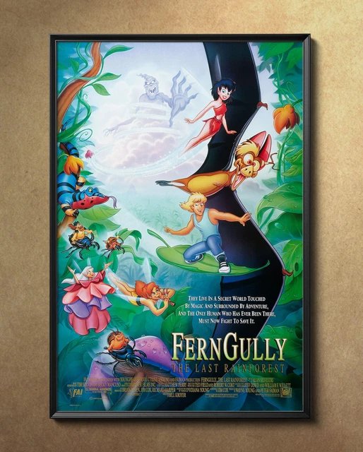 FERNGULLY: THE LAST Rainforest Vhs Video Poster Tim Curry Samantha ...