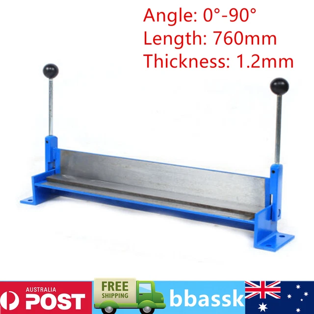 30IN 760MM MANUAL Sheet Metal Bending Brake Benchtop Brake Press Bender ...