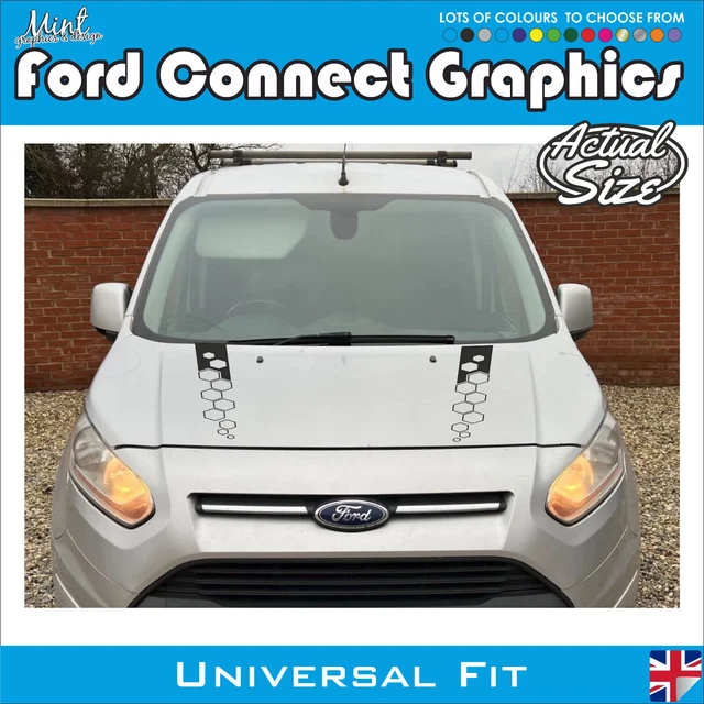 FORD TRANSIT CONNECT Compatible Bonnet Stripes Graphics Decals ST 022 £ ...