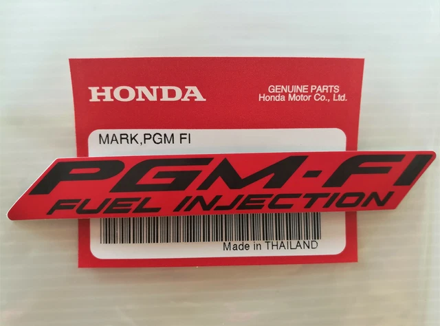 ORIGINAL HONDA PGM FI FUEL INJECTION-11cm-Aufkleber-SILBER/SCHWARZ-Sticker-Logo EUR 5,50 ...