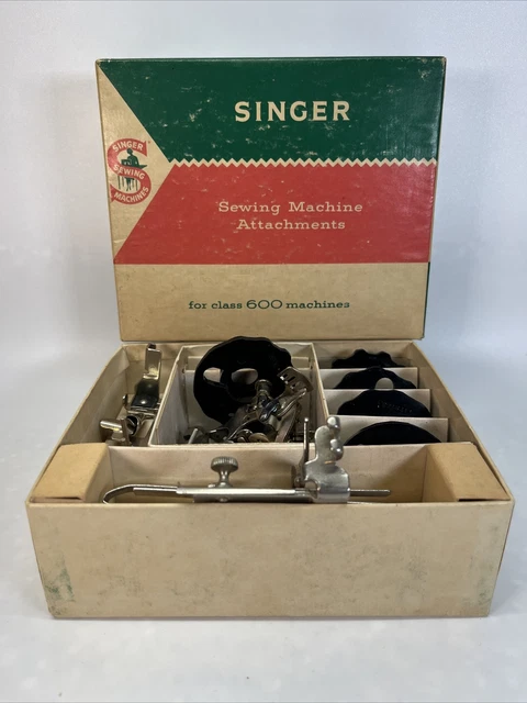 SINGER SEWING MACHINE Attachments Class 600 The Singer Company Vintage ...