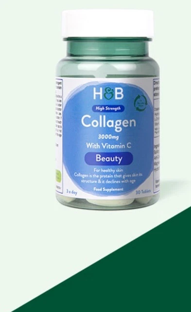 HOLLAND & BARRETT Bovine Collagen 3000mg 30 Tablets (old Packaging) £10 ...