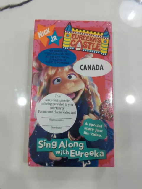 Nickelodeon Nick Jr Eureekas Castle Sing Along Vhs Screener New Sealed