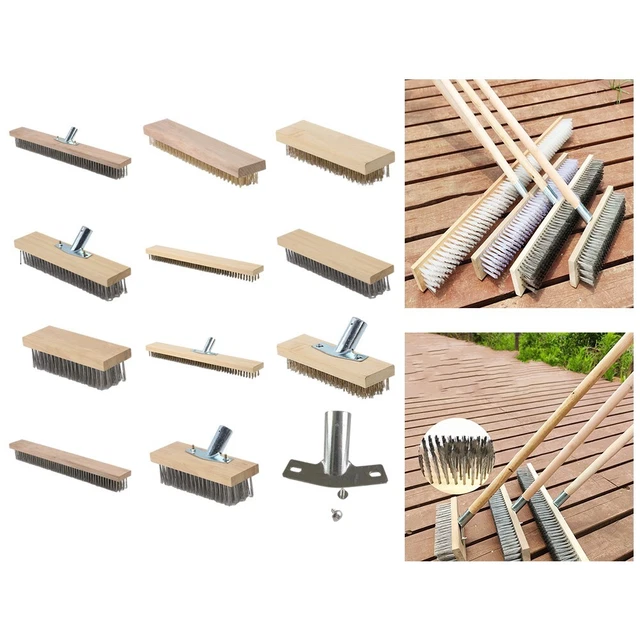 EFFECTIVE PATH CLEANER Industrial Steel Wire Brush for Moss and Algae ...