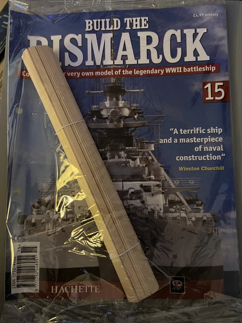 HACHETTE BUILD THE Battleship Bismarck Scale 1:200 Part 15 £5.99 ...