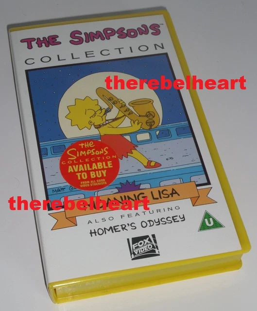 THE SIMPSONS COLLECTION 1991 UK VHS Video Moaning Lisa HYPE STICKER ...