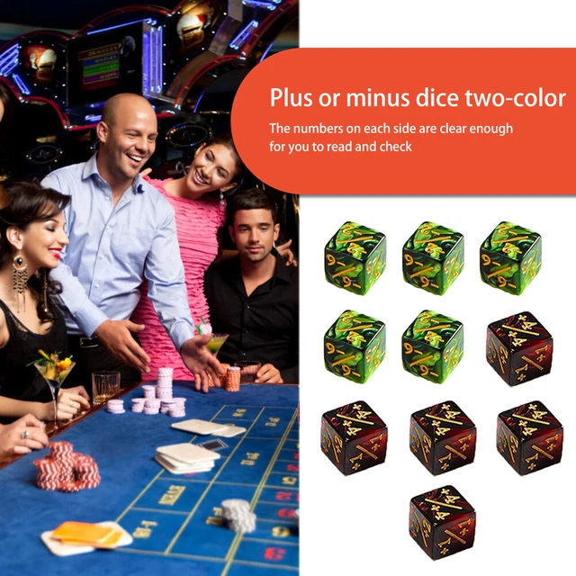 10 PCS DICE Counters 1.6Cm For Magic The Gathering Card Gaming (Red ...