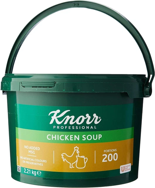 KNORR PROFESSIONAL CHICKEN Soup Mix, 200 Portions (Makes 34 Litres) £30.30 - PicClick UK