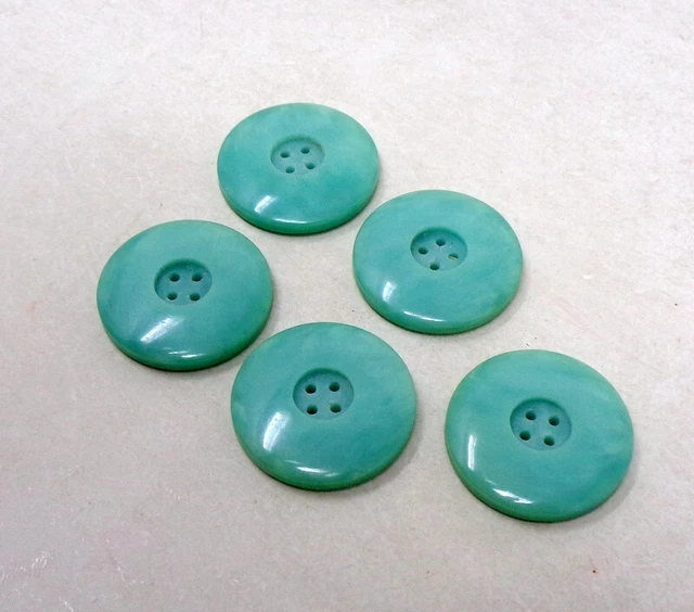 LOT DE 5 Boutons anciens en galalithe - Mercerie vintage EUR 3,00 ...