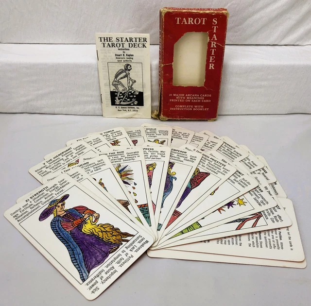 VINTAGE 1976 TAROCCHI Starter Deck 22 Carte Arcani Maggiori AG Muller US Games Systems EUR 33,66 ...