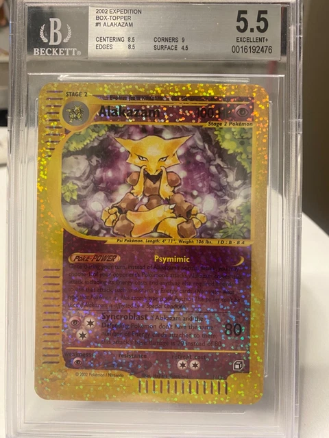 POKÉMON - ALAKAZAM 1/12 - Expedition Box Topper Jumbo - Reverse Holo ...