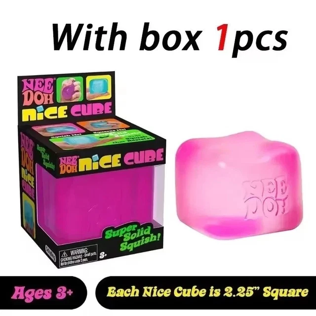 NEEDOH NICE CUBE Stress Ball Sensory Fidget Toy Anxiety Relief Groovy ...