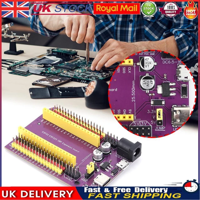 Esp32 Module Nodemcu 32s Lua Type C Micro Gpio Expansion Board £5 99