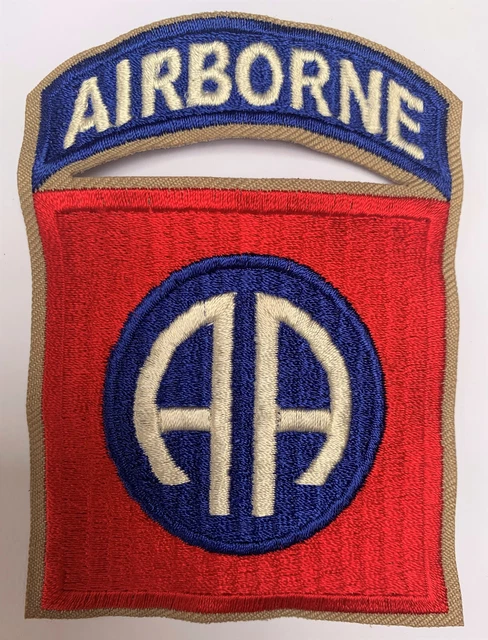 AMERICAN U.S. ARMY WWII 82nd Airborne Division cloth sleeve patch. RAW ...