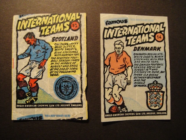 ANGLO AMERICAN GUM Bell Boy Bazooka International Teams # Scotland ...