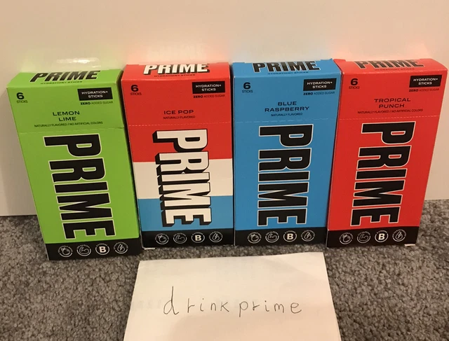 PRIME HYDRATION STICK By KSI & Logan Paul - ALL 4 Flavours 1 Sachet of ...