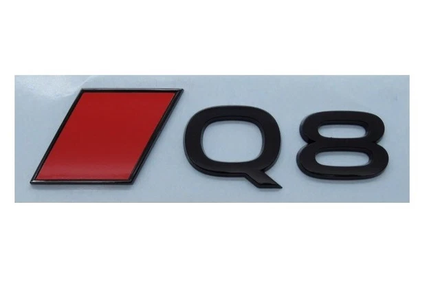 ORIGINAL AUDI Q8 e-tron Audi Sport Raute Schriftzug Emblem Logo schwarz ...