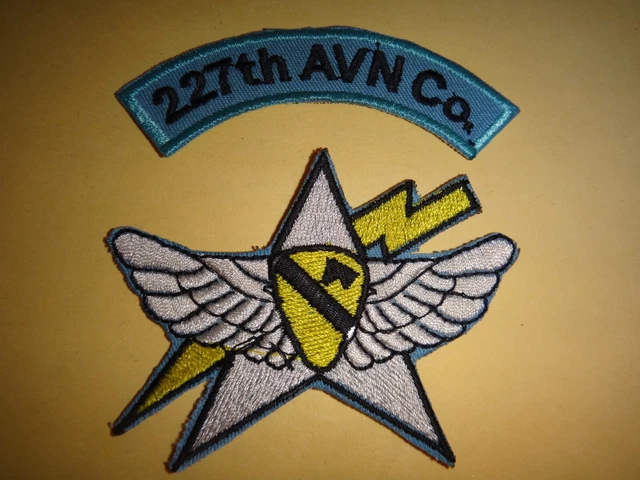 2 VIETNAM WAR US Army Patches: 227th AVIATION Company + 1st CAVALRY ...