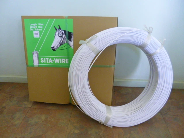SITA WHITE NYLON horse fencing sighter wire 4mm x 770m $297.00 ...