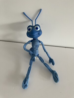 DISNEY PIXAR A Bug's Life FLIK Soft Toy Plush Plastic Head Vintage ...