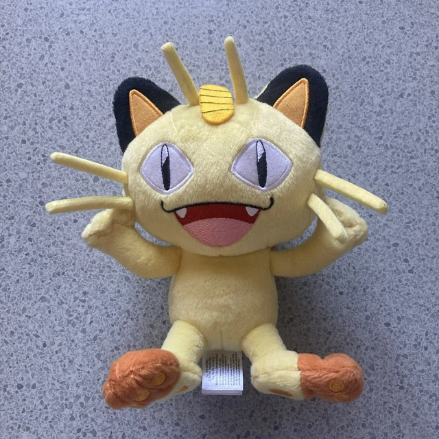 POKÉMON AUTHENTIC 8& Tomy Pokemon Meowth Plush Stuffed Toy Nintendo ...