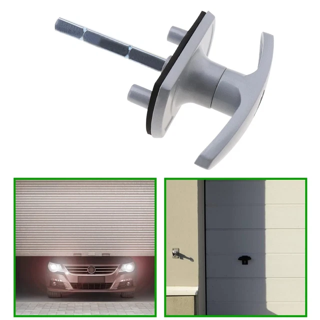 DOOR LOCK T Handle 75mm Spindle Alignment 35mm Spigot Silver for ...