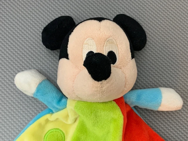 DISNEY MICKEY MOUSE Plush Comforter Blankie Fleece Multicolour, Exc £7. ...