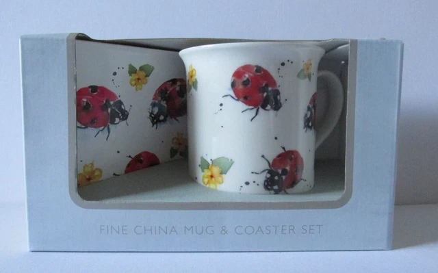 THE COUNTRY LIFE Collection 'Ladybird' Mug & Coaster Set £6.50 ...