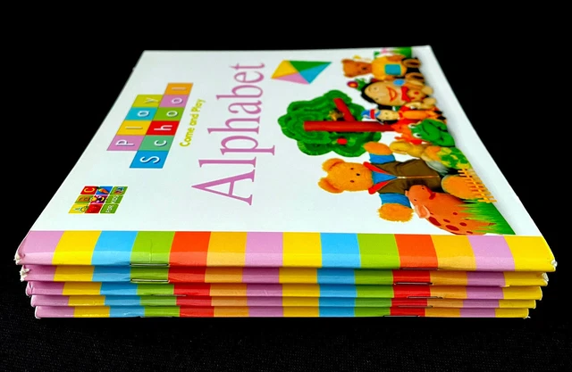 PLAY SCHOOL ABC Kids Book Bundle Come & Play Alphabet Colours Rhyme ...