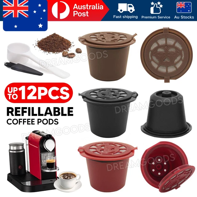 REFILLABLE REUSABLE COFFEE Filter Capsule Pods For Nespresso Maker ...