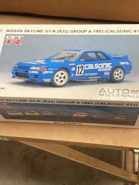 AUTOART MILLENNIUM NISSAN Skyline GT-R (R32) Calsonic #12 1/18 scale ...