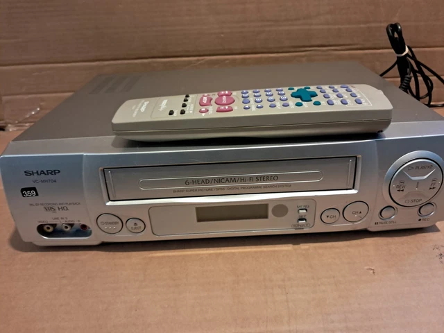 SHARP VC-MH704 6HEAD NICAM VCR VHS Video Cassette Recorder player ...
