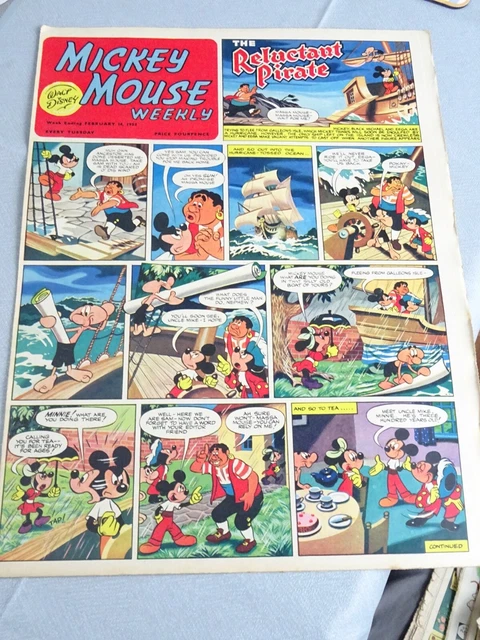 MICKEY MOUSE WEEKLY Comic February 14th 1953 £3.75 - PicClick UK
