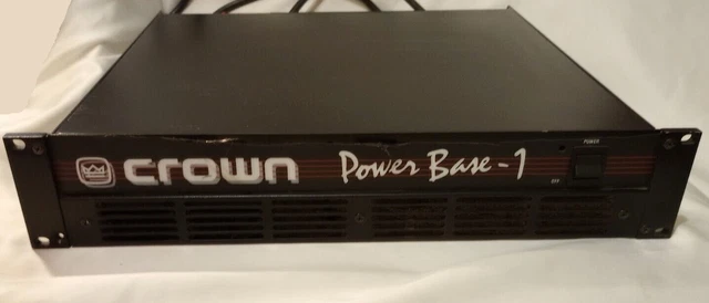 CROWN POWER BASE-1 Model PB-1 / 2-Channel Power Amplifier POWERS ON £ ...