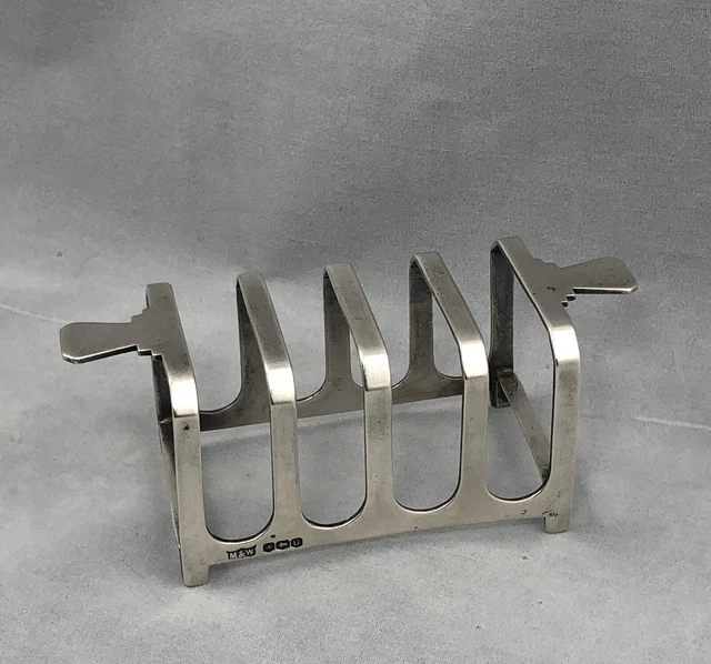 VINTAGE MAPPIN & Webb Art Deco Sterling Silver Toast Rack / Letter ...