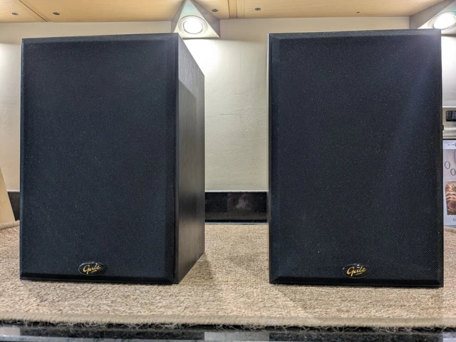 GALE MINI MONITOR MK2 2-Way bookshelf hifi speakers. 60W. Black ash ...