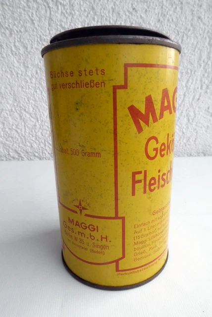 SEHR ALTE DOSE, ‘MAGGI Gekörnte Fleischbrühe‘ von MAGGI Ges.m.b.H ...