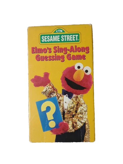 SESAME STREET - Elmos Sing-Along Guessing Game (VHS, 1996) £5.34 ...